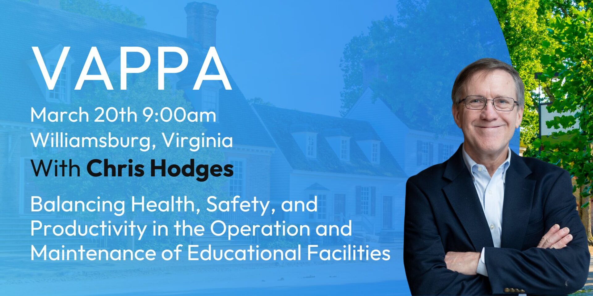 Chris Hodges to Present on Operations and Maintenance of Educational ...